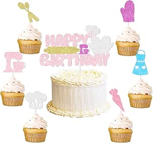 Amazon.com: Baking Cake Topper - Little Bakers Birthday Party ...