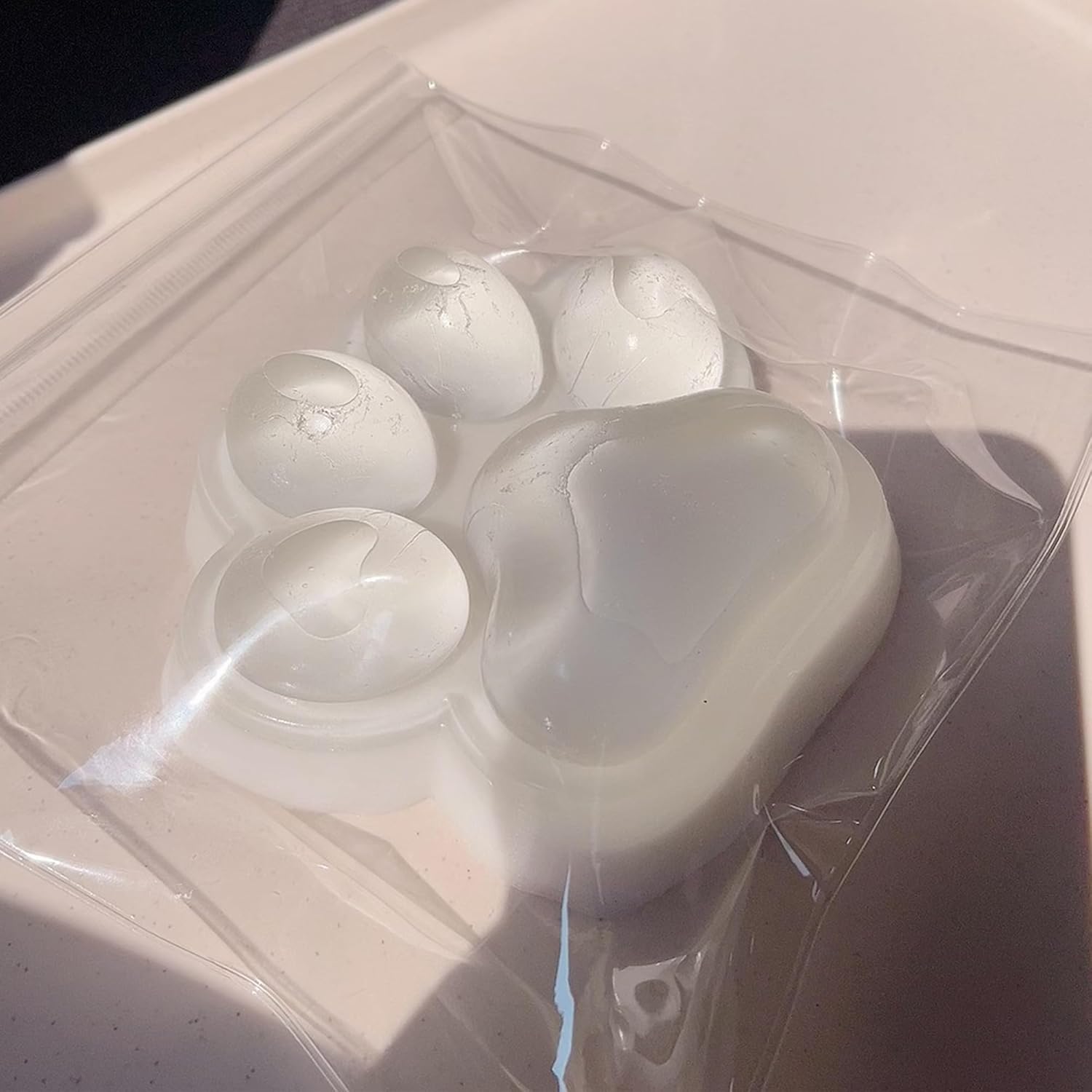 Amazon.com: Large Cat Paw Taba Squishy Toy, Clear Cat Paw Squeeze Toys ...