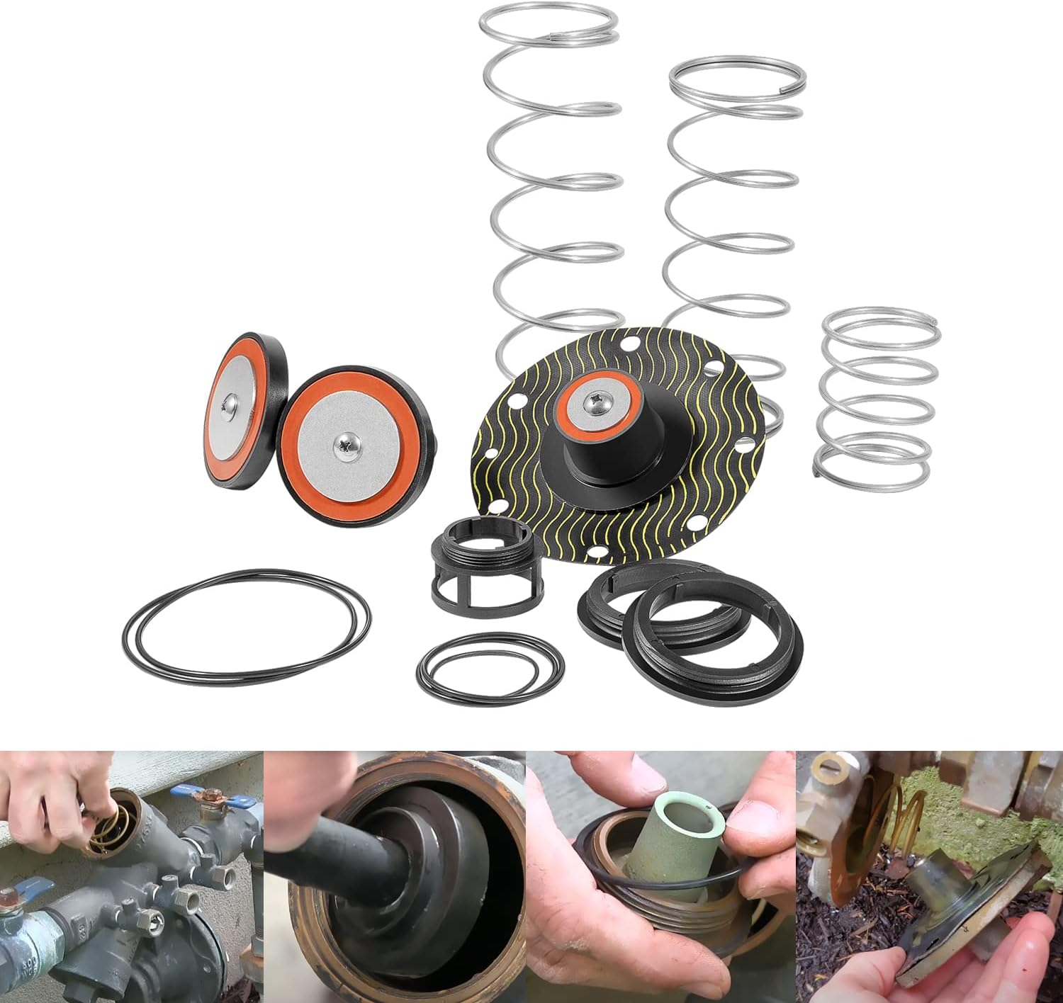 Amazon.com : usvehj 1-1/4”-2” Complete Repair Kit Replaces for Wilkins ...