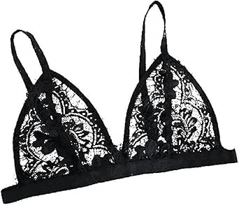 Amazon.com: Lace Bra, Mchoice Women Hollow and Translucent Lace ...