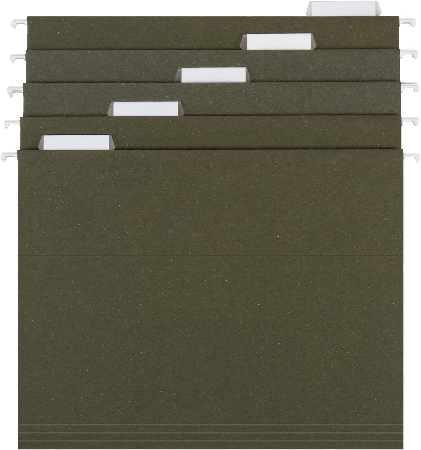 Island Hanging File Folder 1/5 Cut, Letter Size, Standard Green, 25 ...