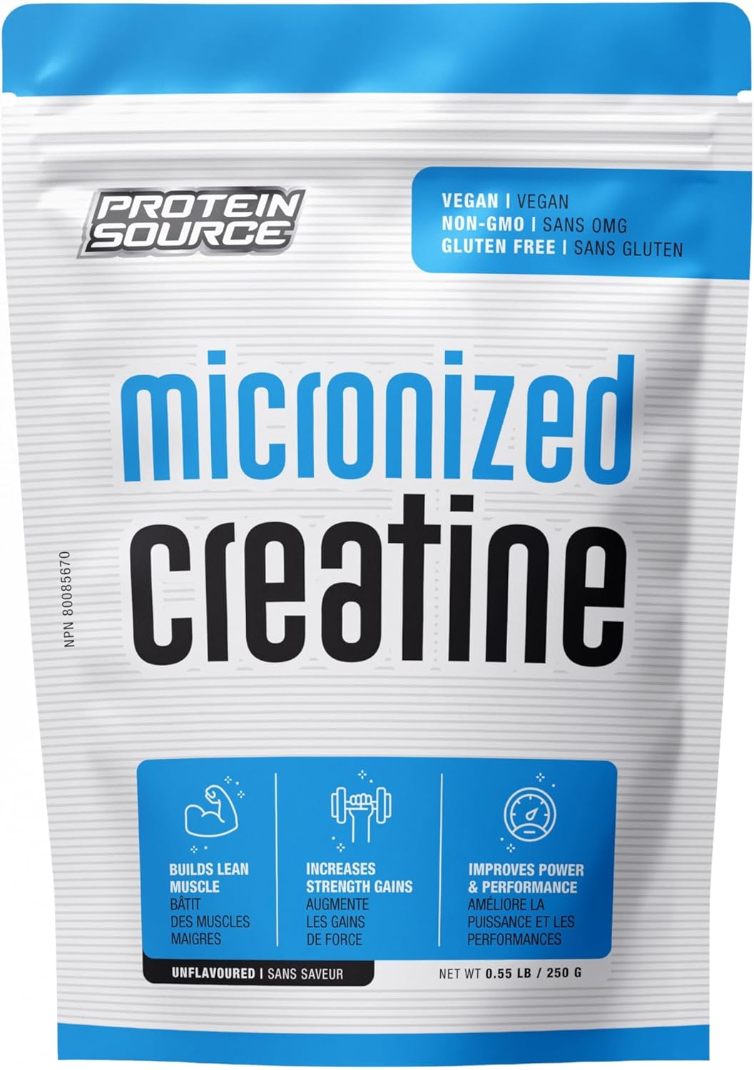 Protein Source Creatine Monohydrate Powder | Micronized 250 G - MADE IN ...