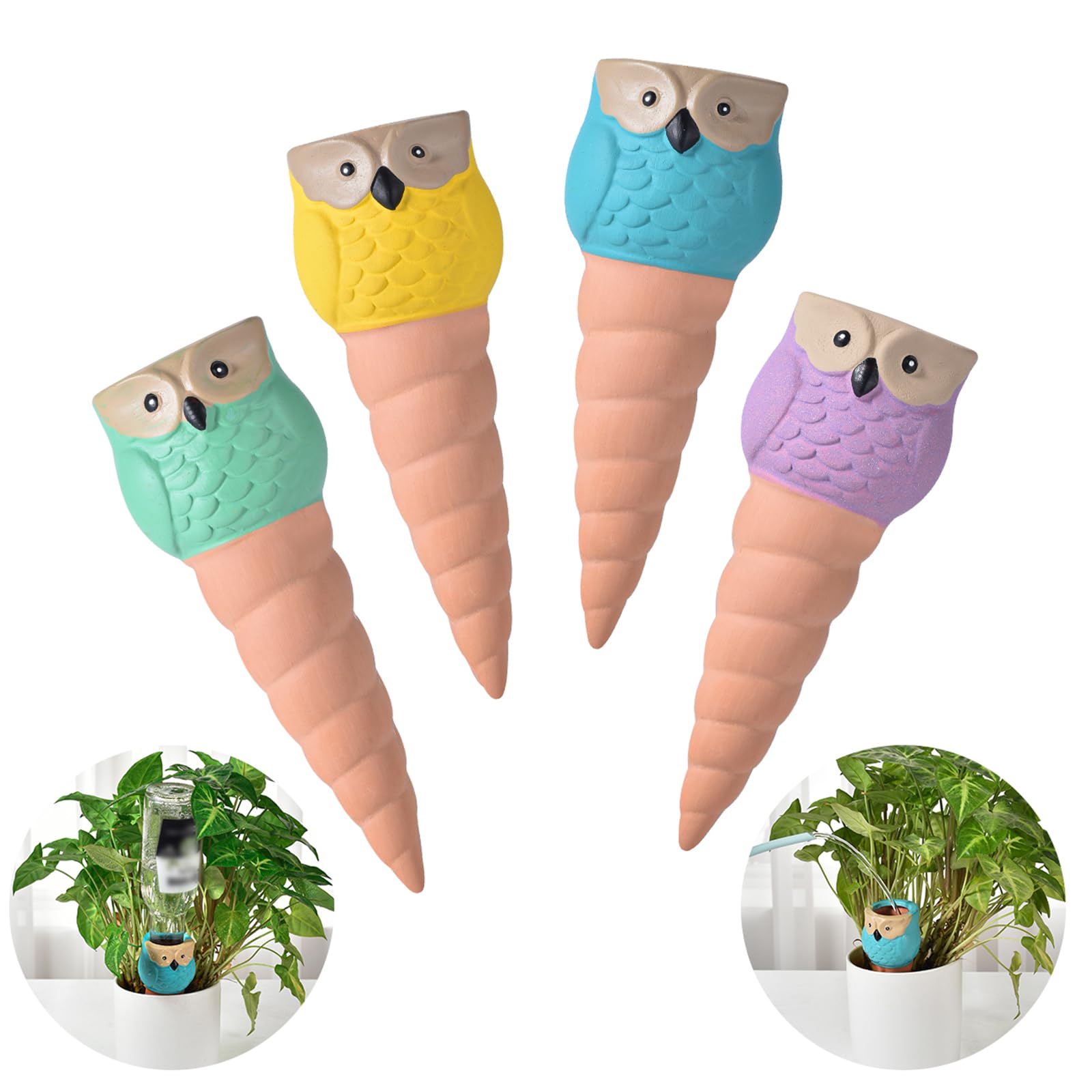 Amazon.com: Self Watering Planter Inserts | Terracotta Watering Spikes ...