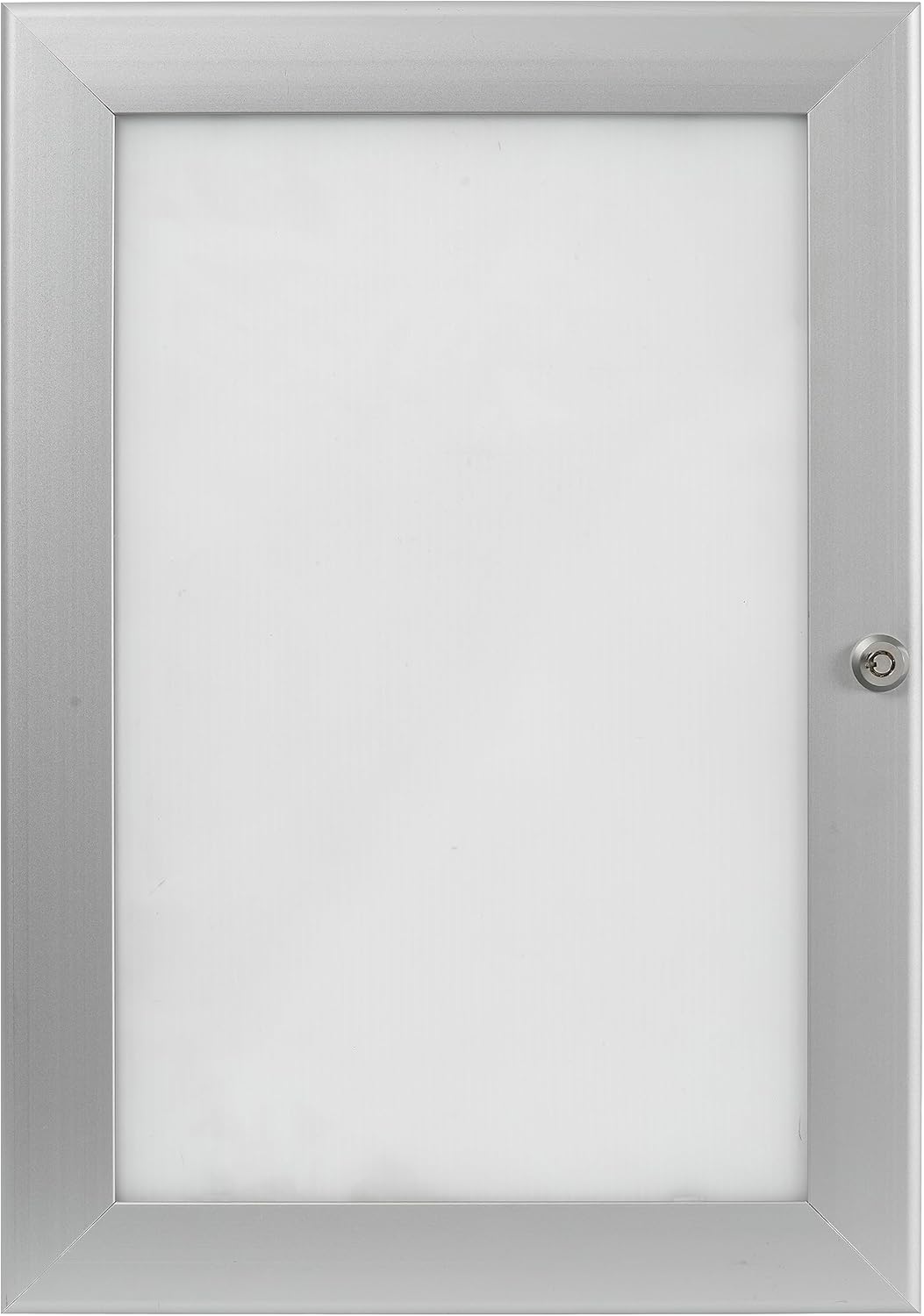 Amazon.com: SECO Locking Shatterproof & Rustproof Indoor/Outdoor Bulletin Board, Poster Case in ...