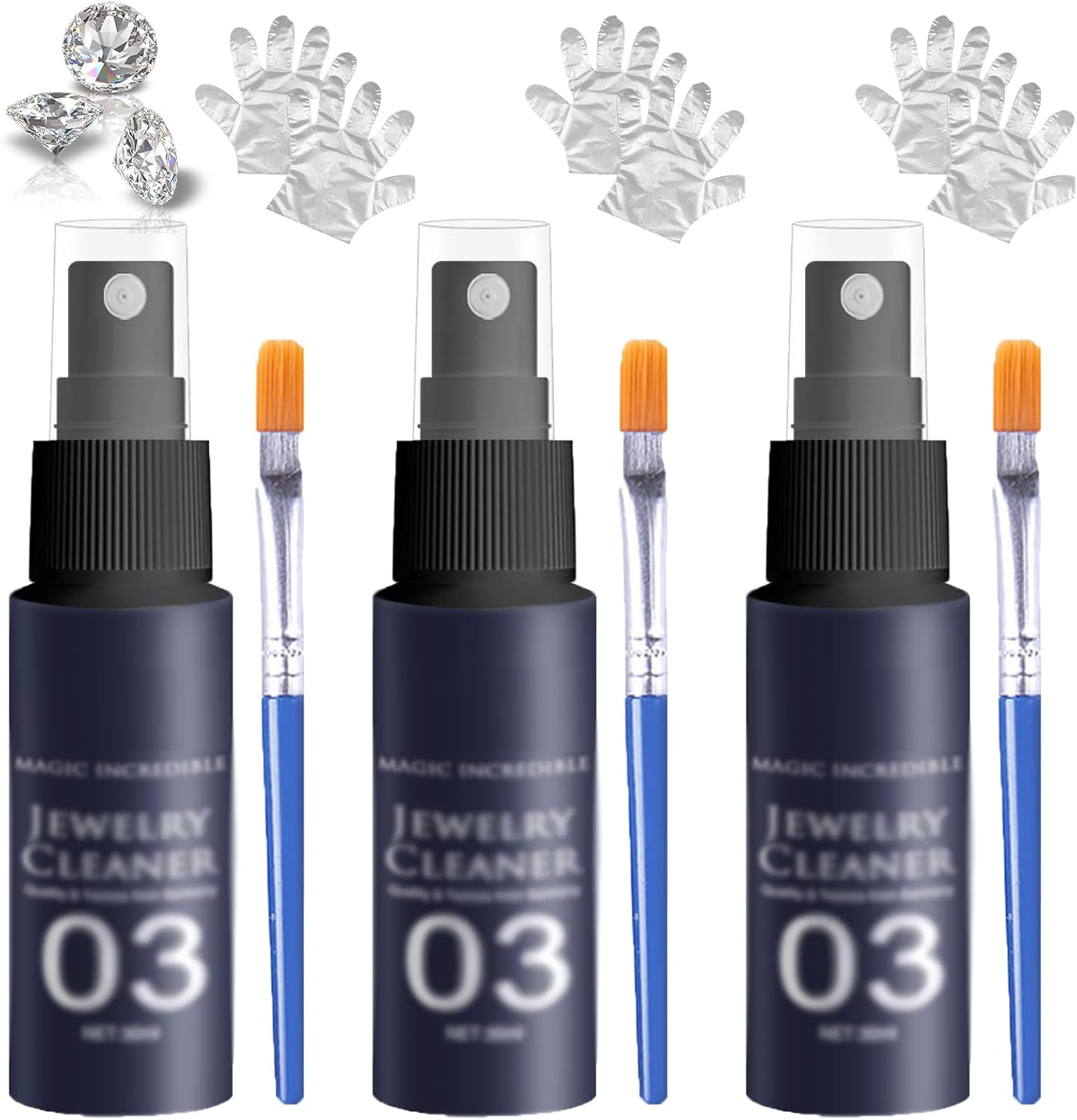 Jewelry Cleaner 03 for All Jewelry, Anti Tarnish Jewelry Cleaner ...