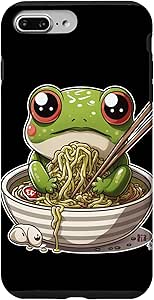 Amazon.com: iPhone 7 Plus/8 Plus Frog Eating Ramen Noodles Kawaii ...