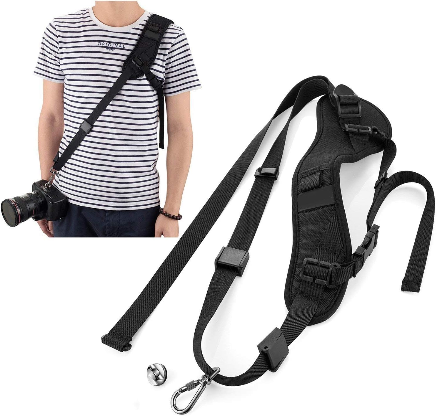 Amazon.com : Runshuangyu Camera Tripod Monopod Strap for Manfrotto ...