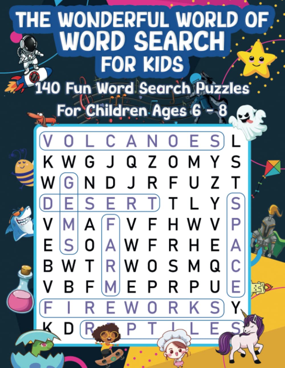 The Wonderful World of Word Search For Kids: 140 Fun Word Search ...