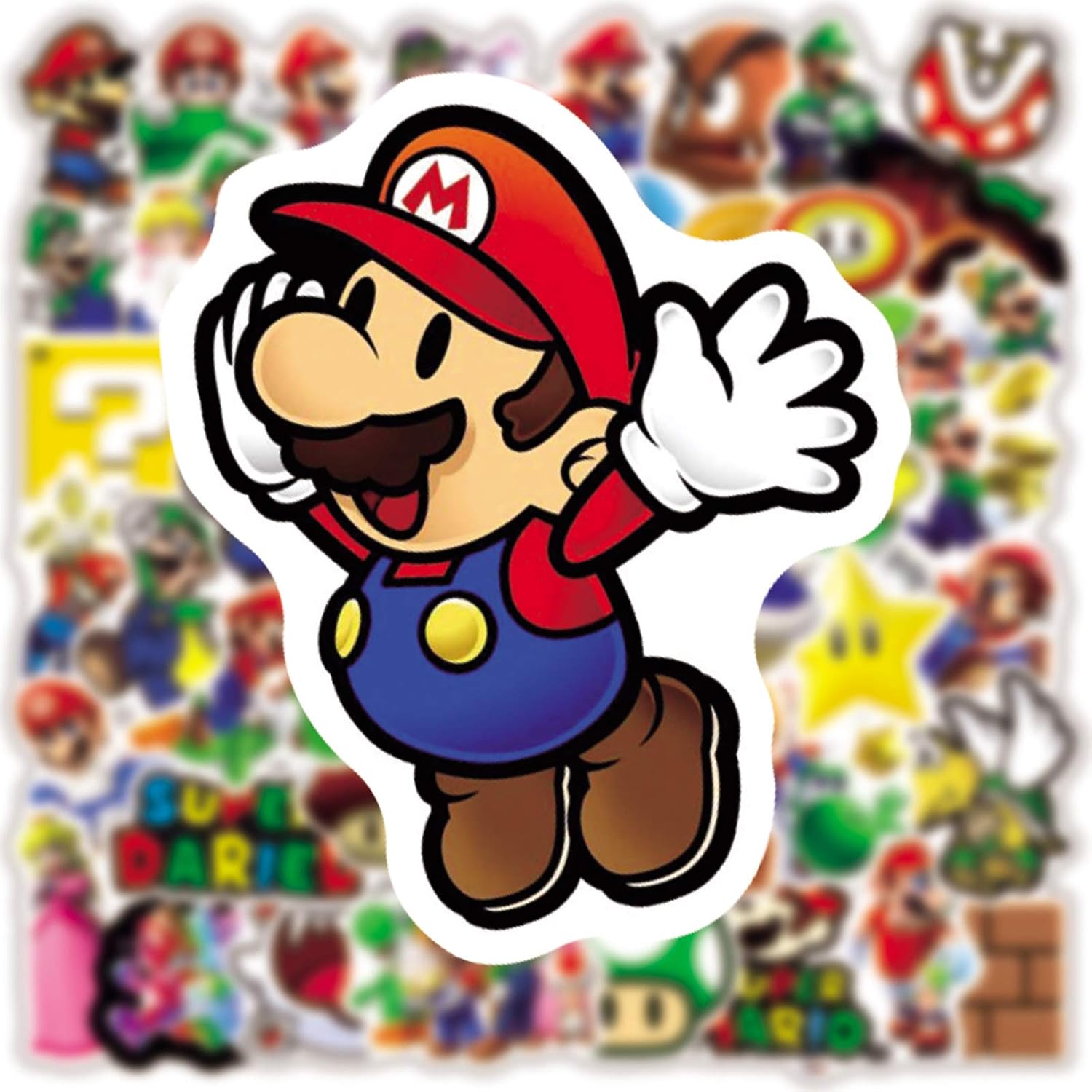 50Pcs Cartoon Mario Waterproof Vinyl Stickers for Australia | Ubuy