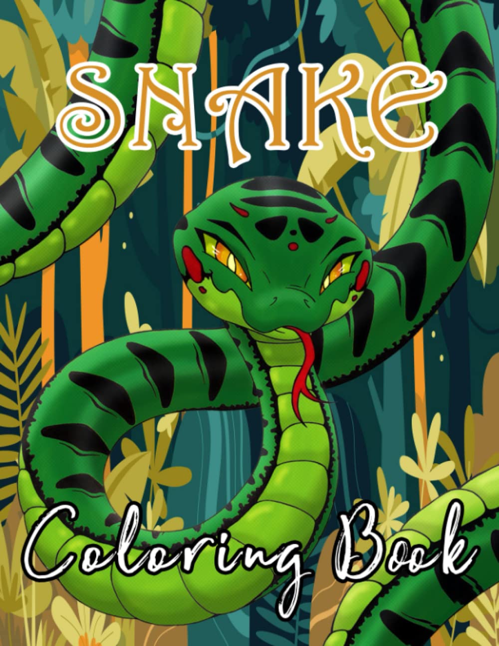Items Similar To Snake Color Page Reptile Color Page For