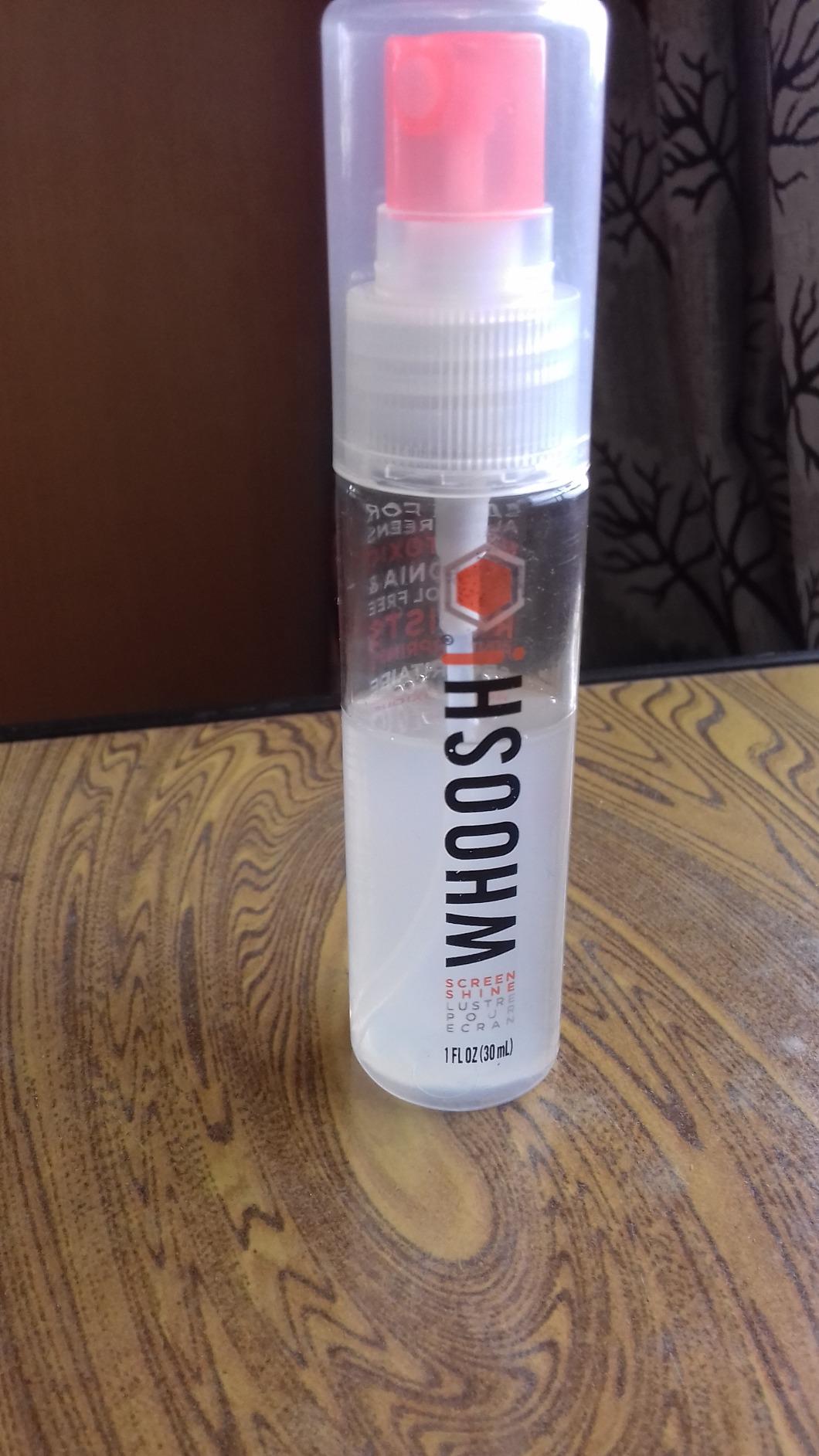 WHOOSH Screen Shine GO Portable Sprayer & microfiber cloth 1 oz ...