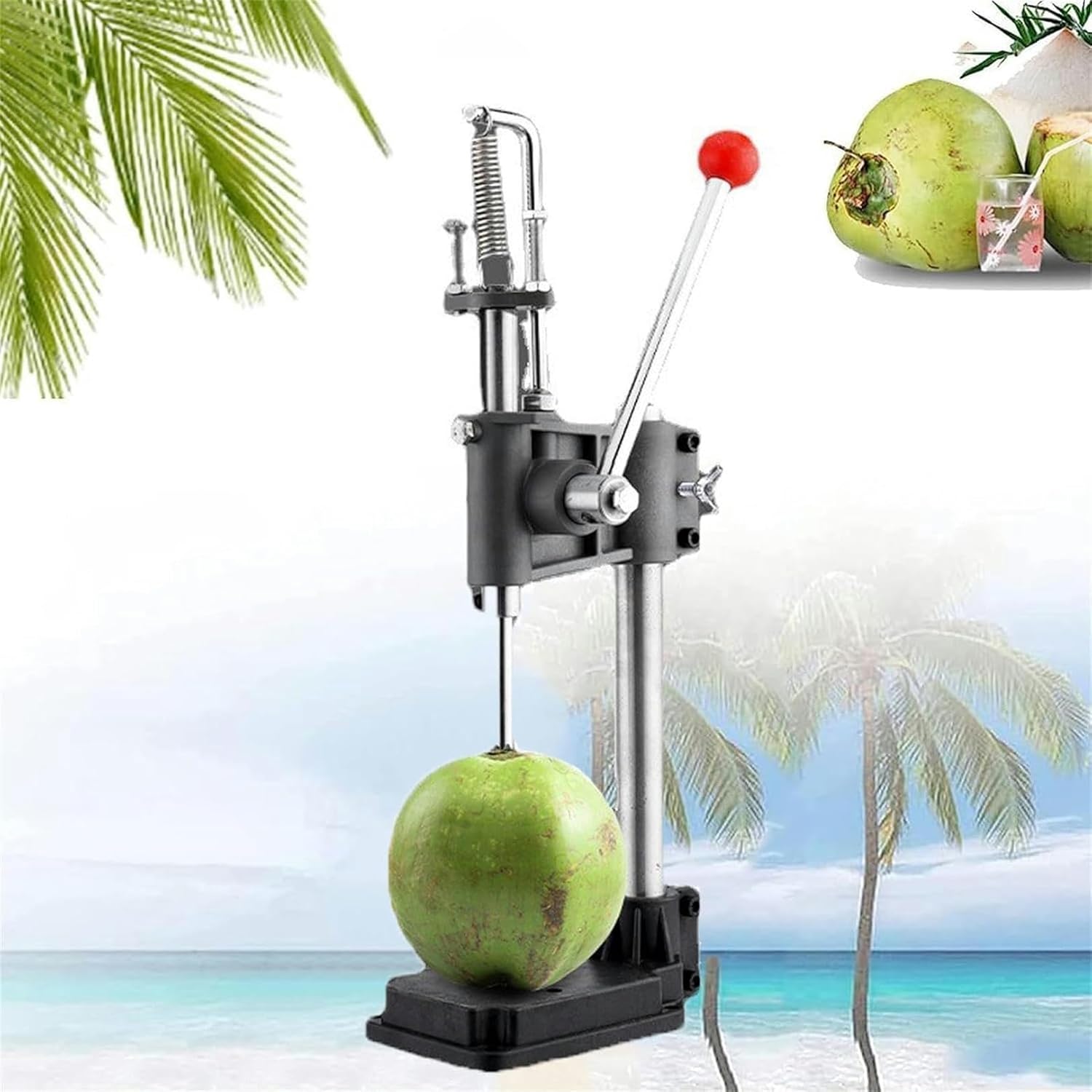 Amazon.com: Coconut Opener Machine Vertical,Thick Metal Base Manual ...
