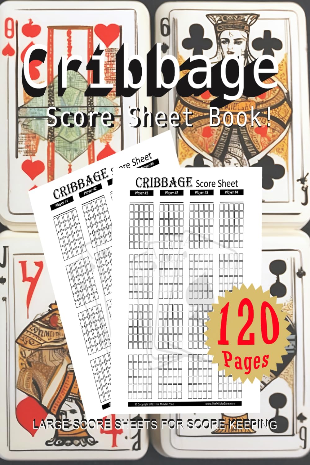 Amazon.com: Cribbage Score Sheet Book!: Cool Book, 6" x 9", 120 pages ...