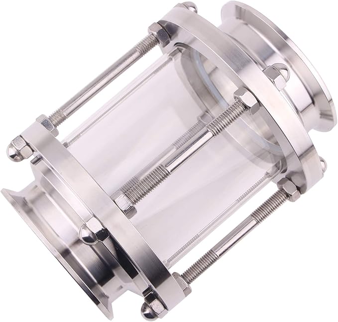 Amazon.com: DERNORD In-Line Sight Glass with Clamp End,Flow Sanitary ...