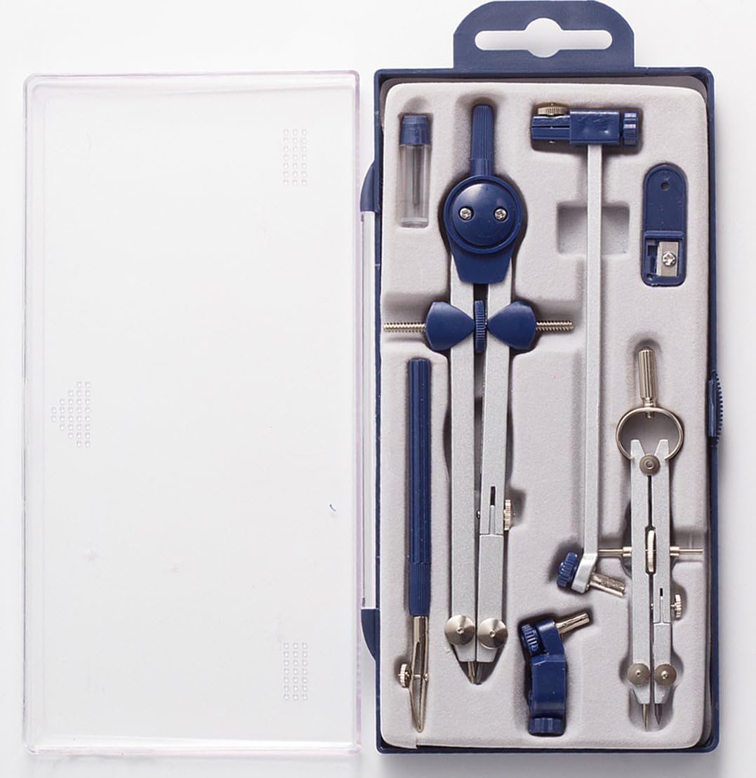 Practical Math Geometry Tool Set Metal Mechanical Pencil Compass For ...