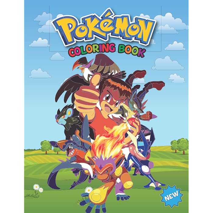 Buy Pokémon Coloring Book: Big Pokémon Coloring Book for Kids Fun ...