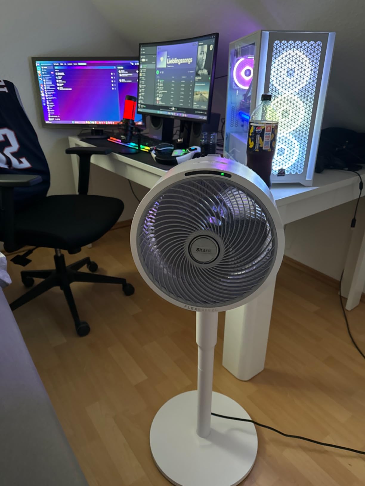 Shark FlexBreeze FA220EU Quiet Hybrid Fan Wired & Wireless, Portable ...