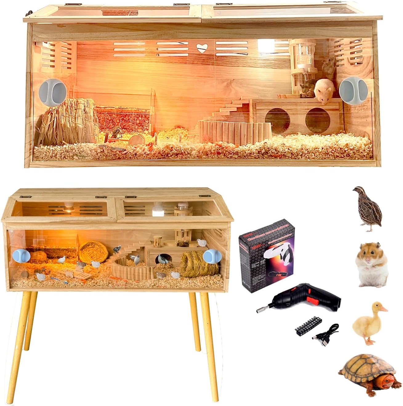 Amazon.com: Tetuga Brooder Box for Chick Starter Kit - Chick Brooder ...