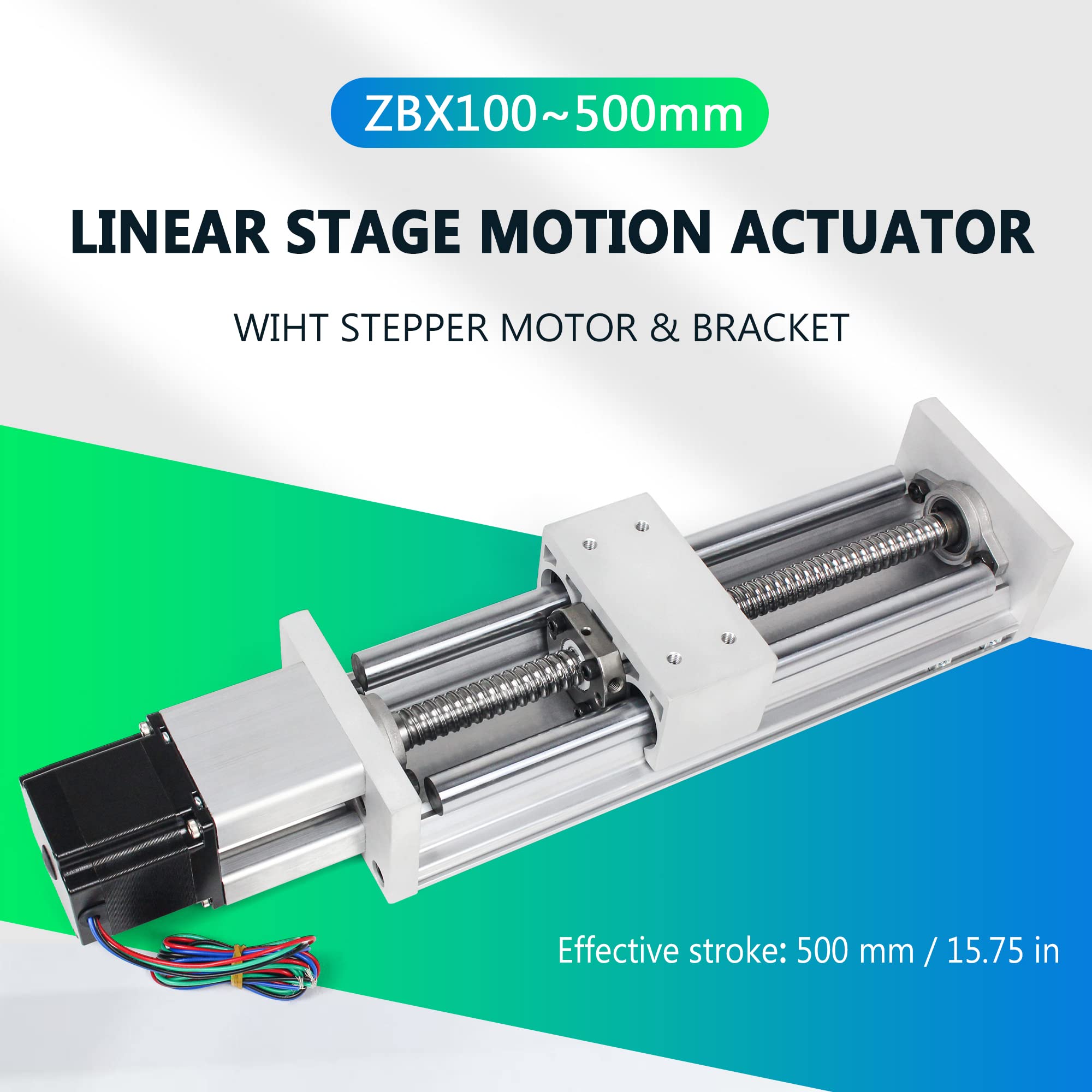 Snapklik.com : ZBX100-500mm Stroke CNC Linear Stage Motion Actuator ...