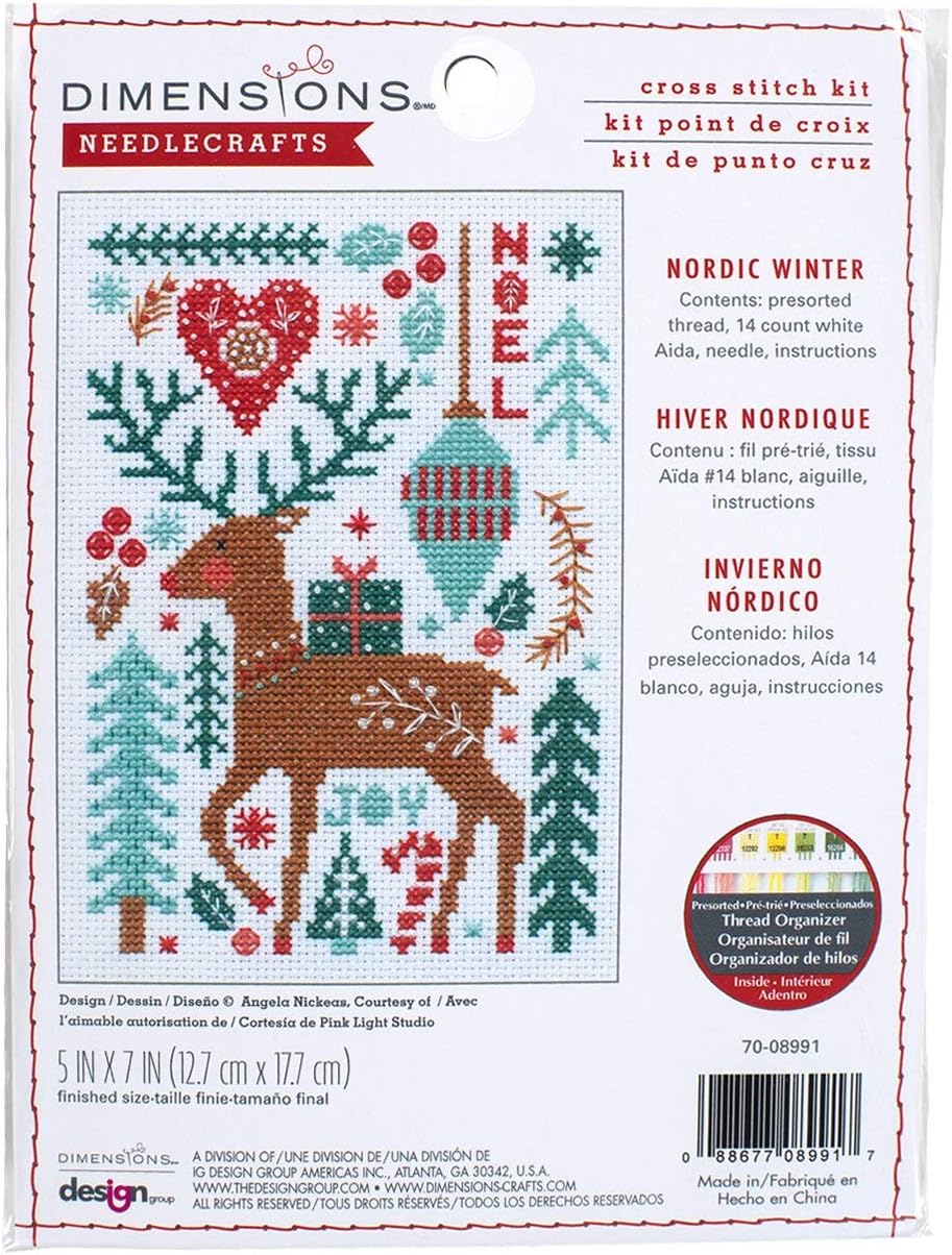 Amazon.com: Bothy Threads Scandi Tree Counted Cross-Stitch Kit