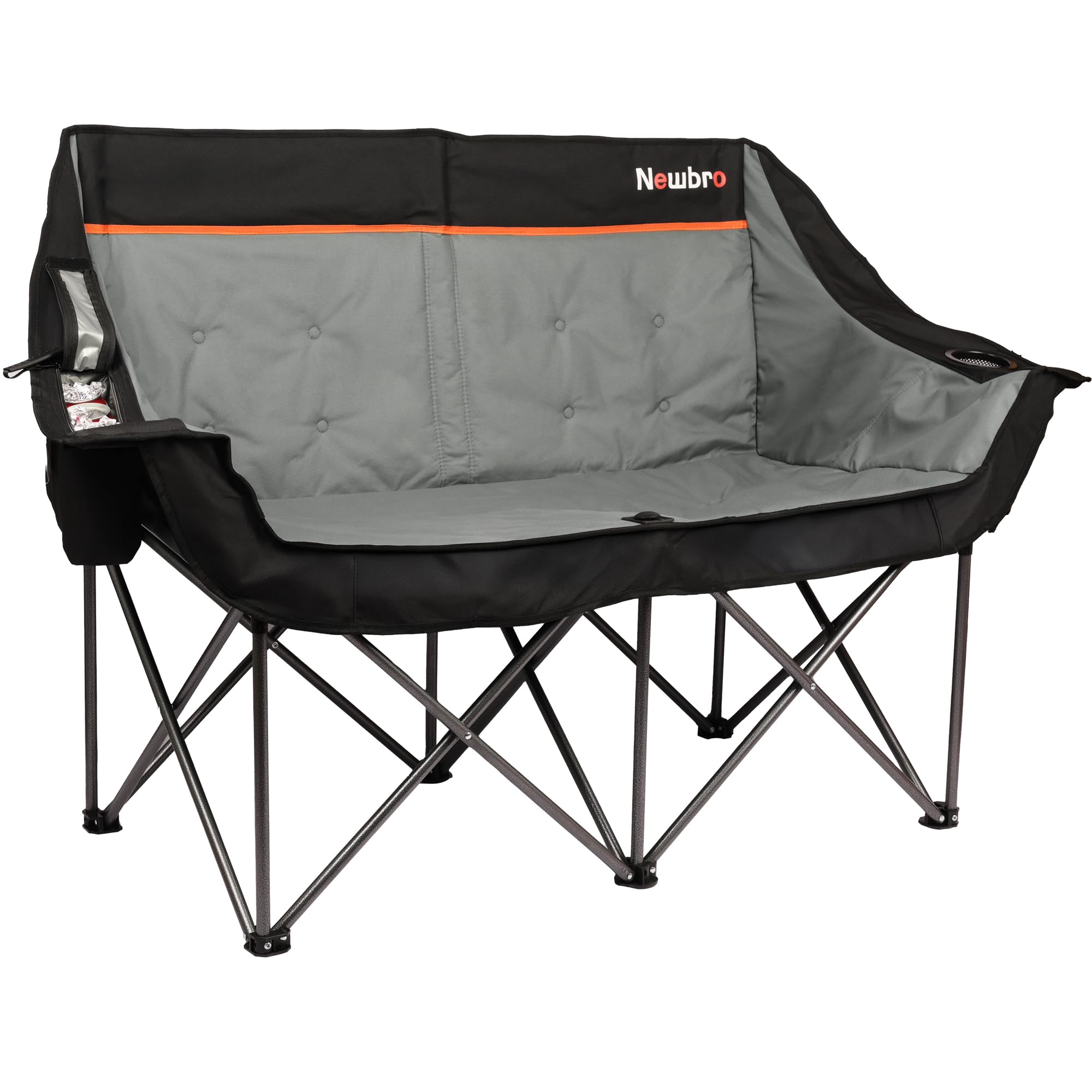 Amazon.com: Newbro Oversized Double Camping Chair with Cooler Bags ...