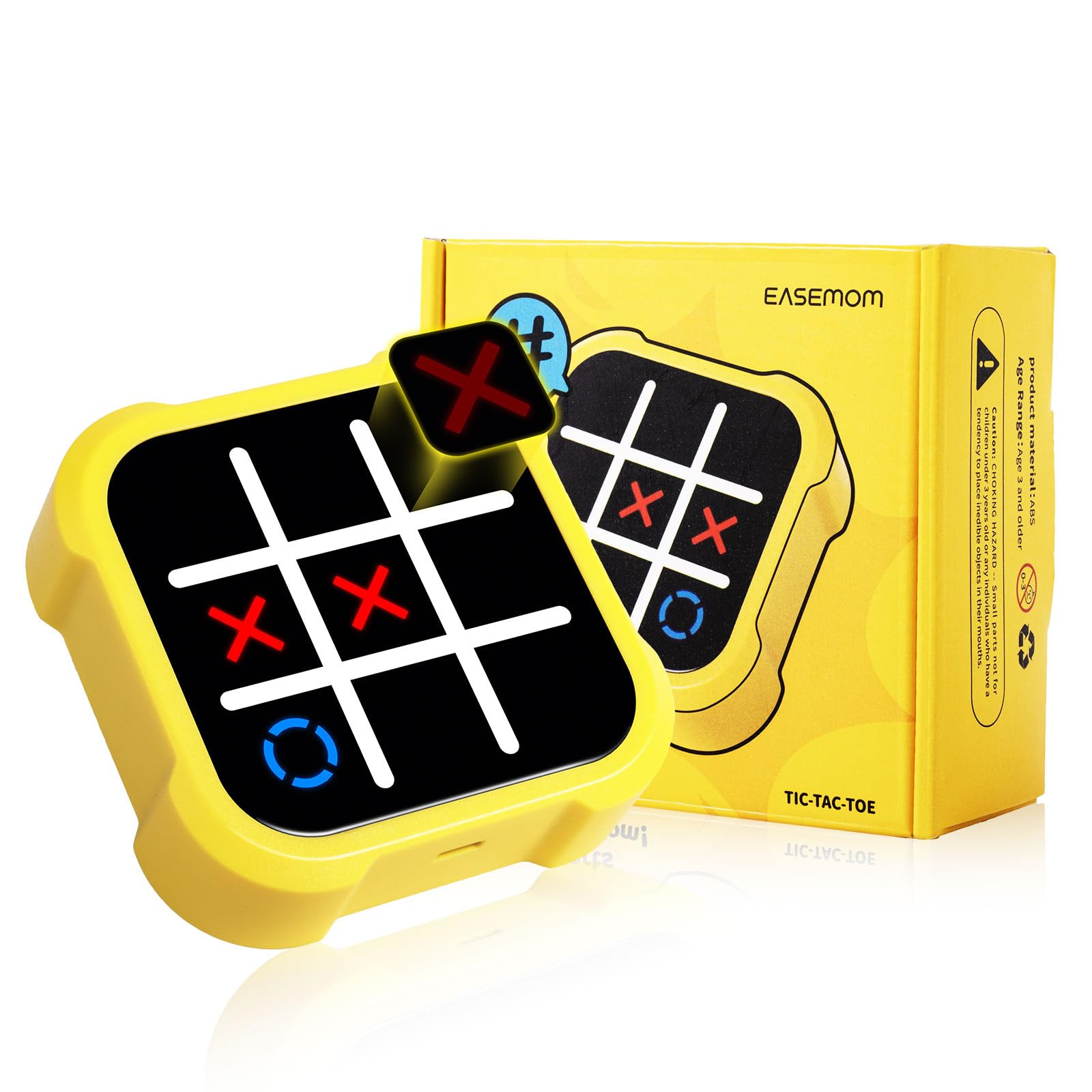 Amazon.com: EASEMOM Handheld Electric Puzzle Game Console - Tic Tac Toe ...