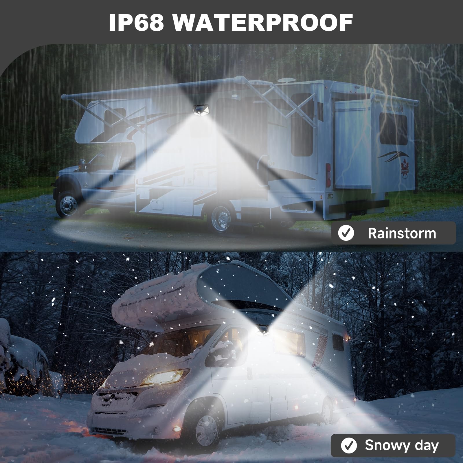 Snapklik.com : Solar RV Porch Light - Magnetic Installation, Motion ...