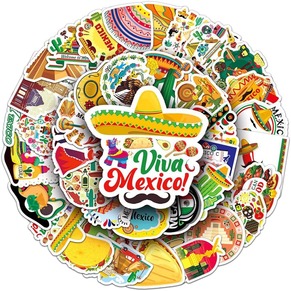 Amazon.com: Mexican Stickers - Calcomanías Mexicanas – 100% Vinyl ...