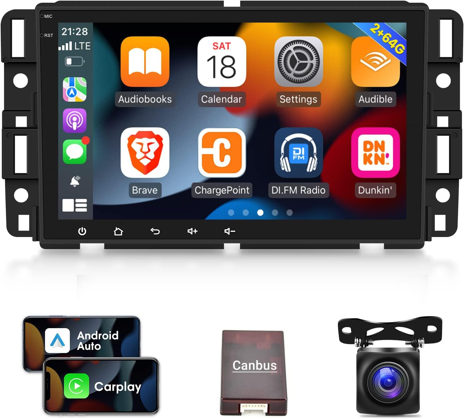 Amazon.com: [2G+64G] Car Radio for Chevrolet Chevy Silverado GMC Buick ...