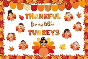 Amazon.com: JarThenaAMCS 81Pcs Thanksgiving Turkey Bulletin Board Set ...