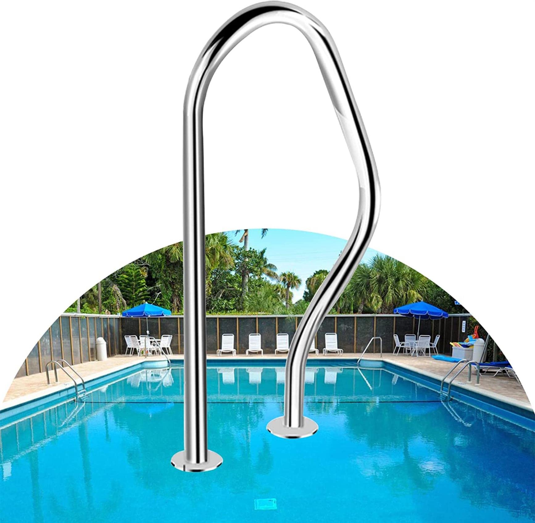 Buy Swimming Pool Handrail Flange Quick ｜304 Stainless Steel Swimming ...
