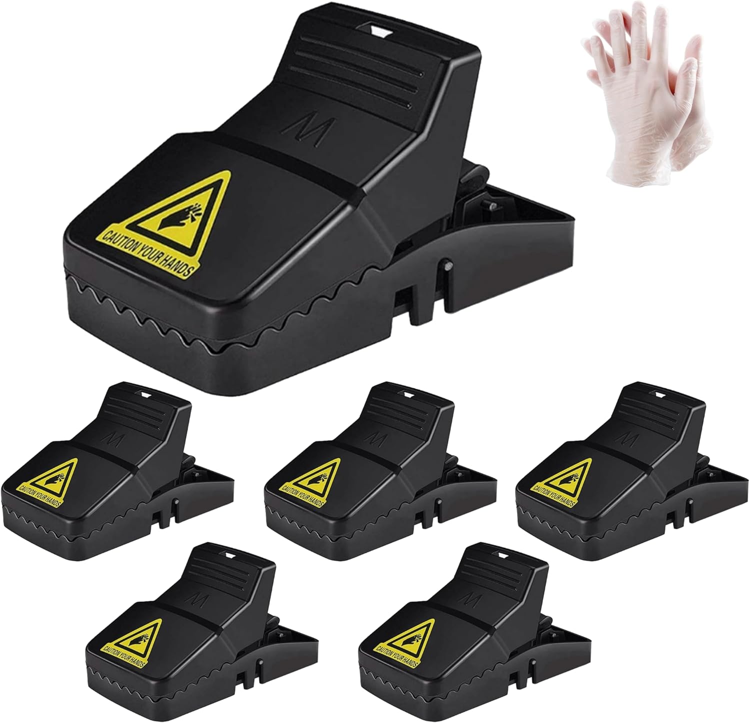 BIPZON Rat Traps - 6 x Heavy Duty Humane Rat Snap Trap That Kill ...