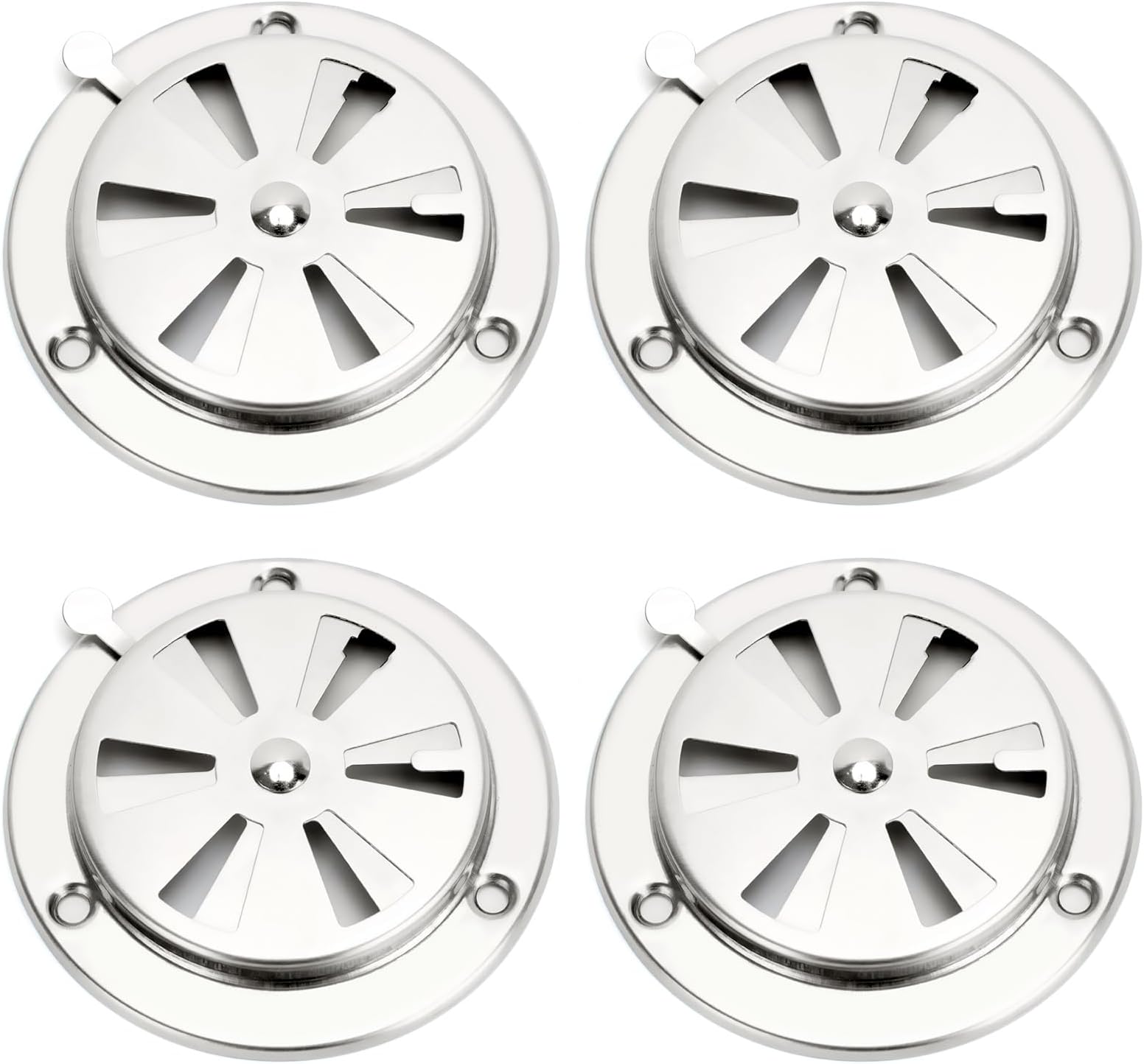 Amazon.com : 4pcs BBQ Smoker Air Vent Set, Stainless Steel Grill Damper ...
