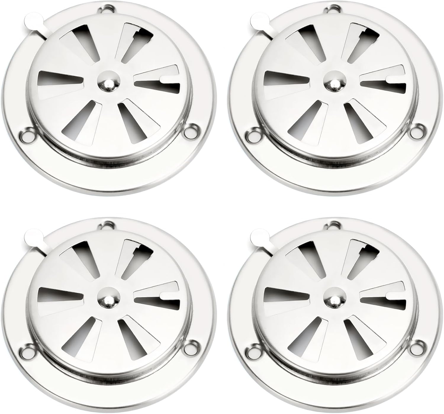 Amazon.com : 4pcs BBQ Smoker Air Vent Set, Stainless Steel Grill Damper ...