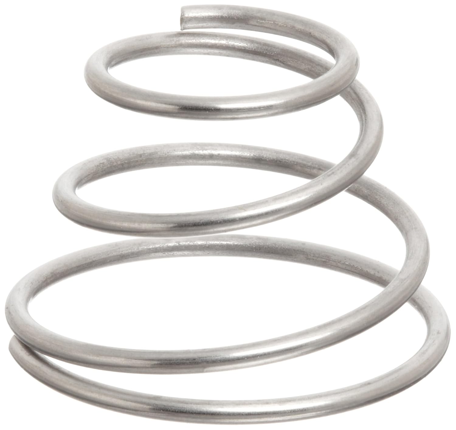Conical Compression Spring, Type 302 Stainless Steel, Inch, 0.5 ...