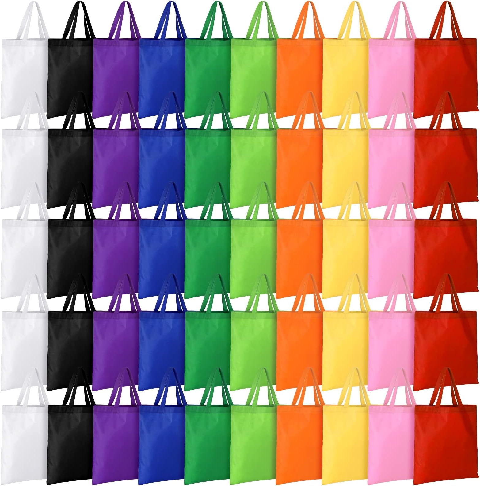 Amazon.com: NPBAG 100 Pack 15'' X 16'' Natural Cotton Tote Bags ...