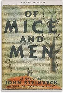 Amazon.com: Book Cover Poster Of Mice And Men By John Steinbeck Poster ...