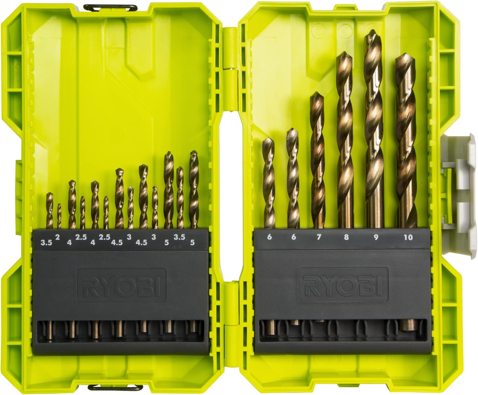 Ryobi 5132004390 RAK19HSS2 19pcs HSS Drill Bit Set : Amazon.co.uk: DIY ...