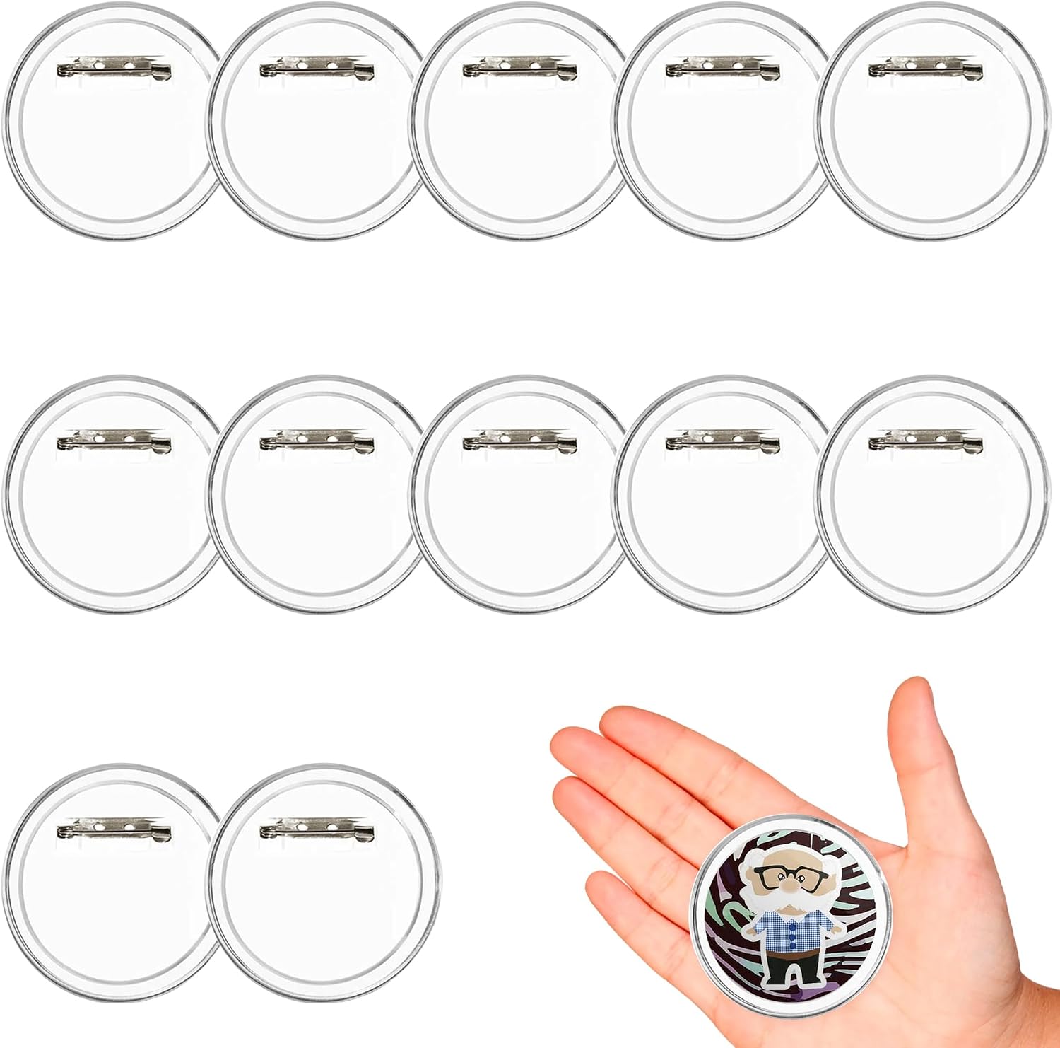 Gaaines 12 Pcs Badge Making Kit, Personalized Badges Suitable for DIY ...