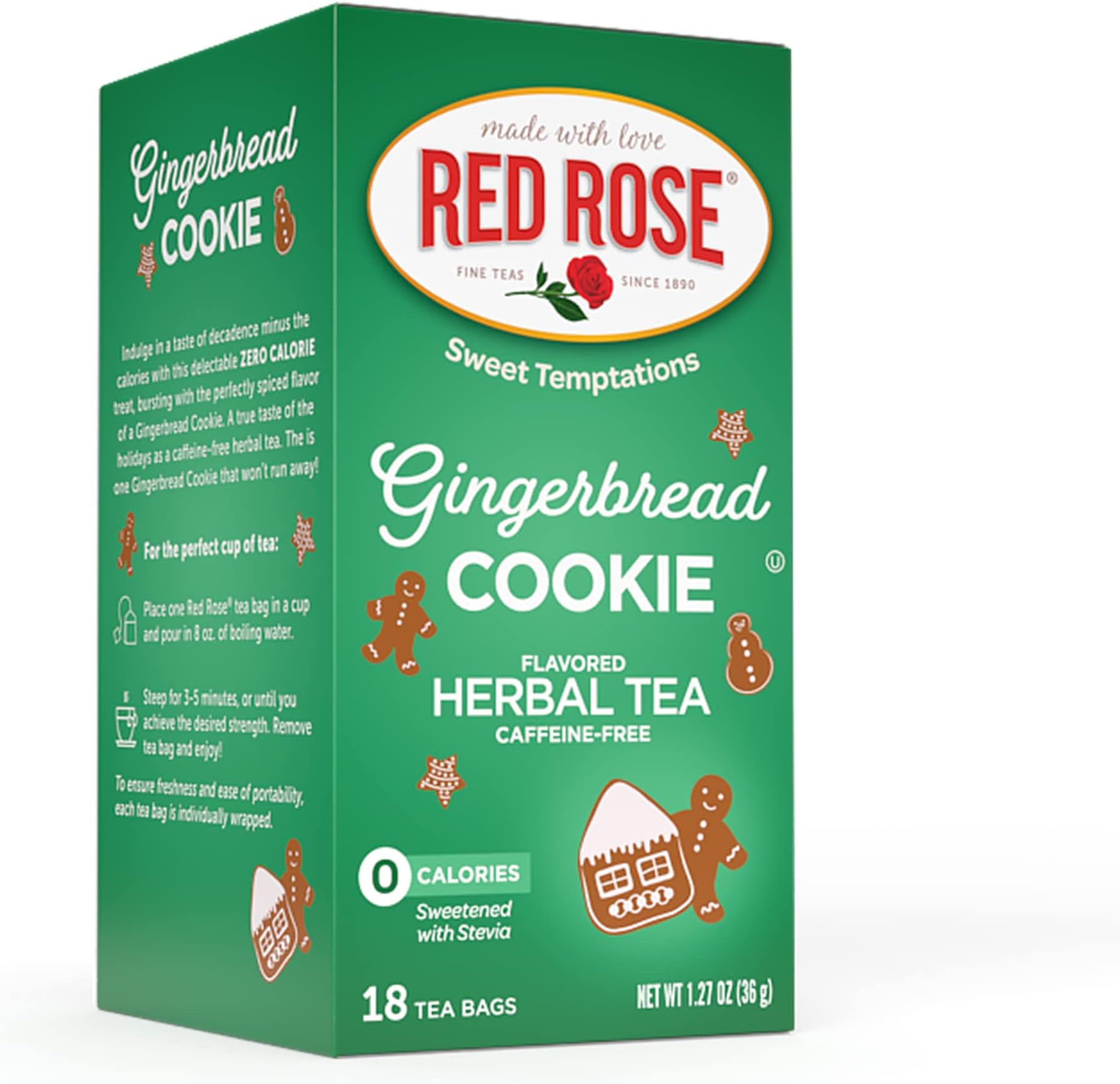 Amazon.com : Red Rose Sweet Temptations Dessert Tea Variety Pack, Zero ...