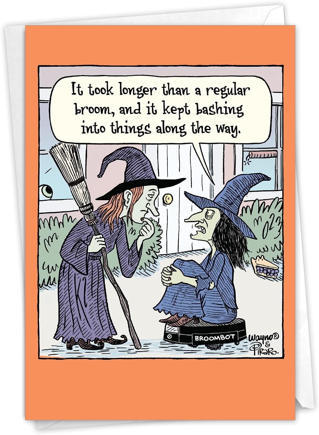 Amazon.com : NobleWorks - 1 Funny Halloween Card with Envelope - Fun ...