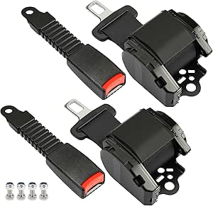 Amazon.com : Drive-up Adjustable Golf Cart Seatbelt, Universal ...