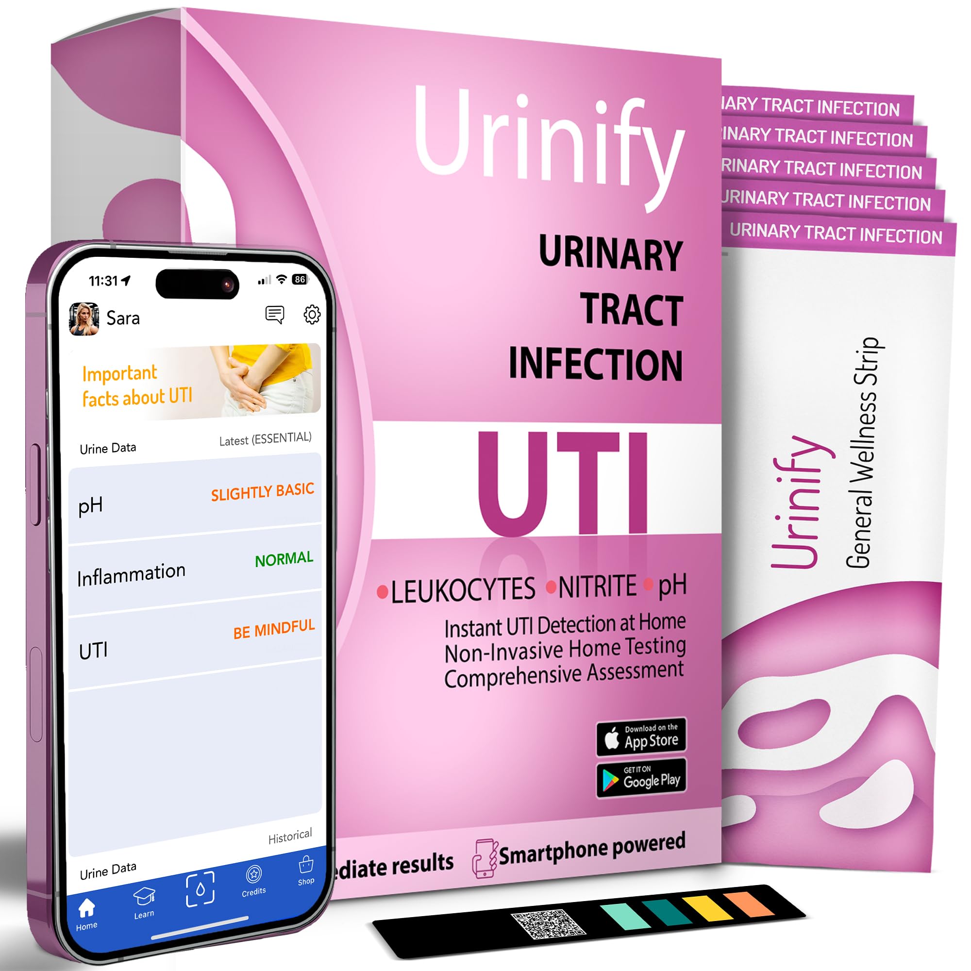 Snapklik.com : URINIFY UTI Mobile App At Home Urinary Tract Infection