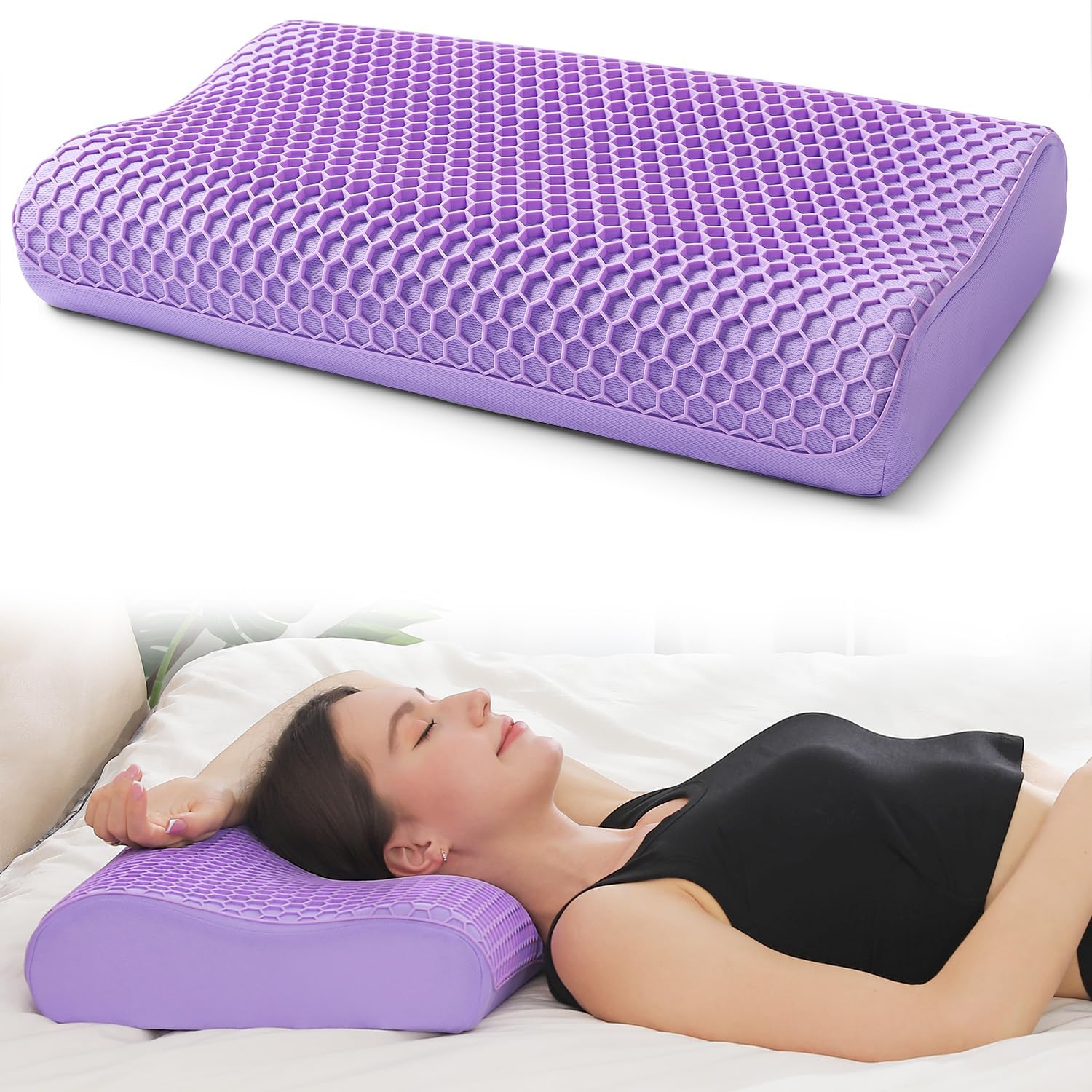 Amazon.com: Orthopedic Pillow | Memory Foam Pillow for Neck Pain Relief ...