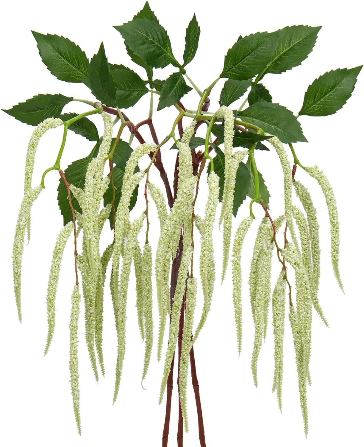 Amazon.com: Artificial Amaranthus Stems 3pcs Fake Leaves Stems in Vase ...