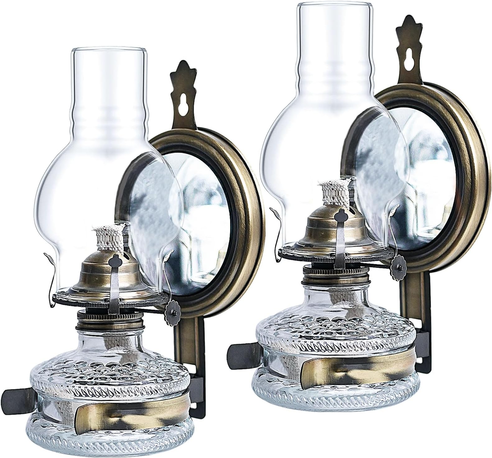 Amazon.com: Baquler 4 Size Large Kerosene Lamp for Indoor Use Wall ...