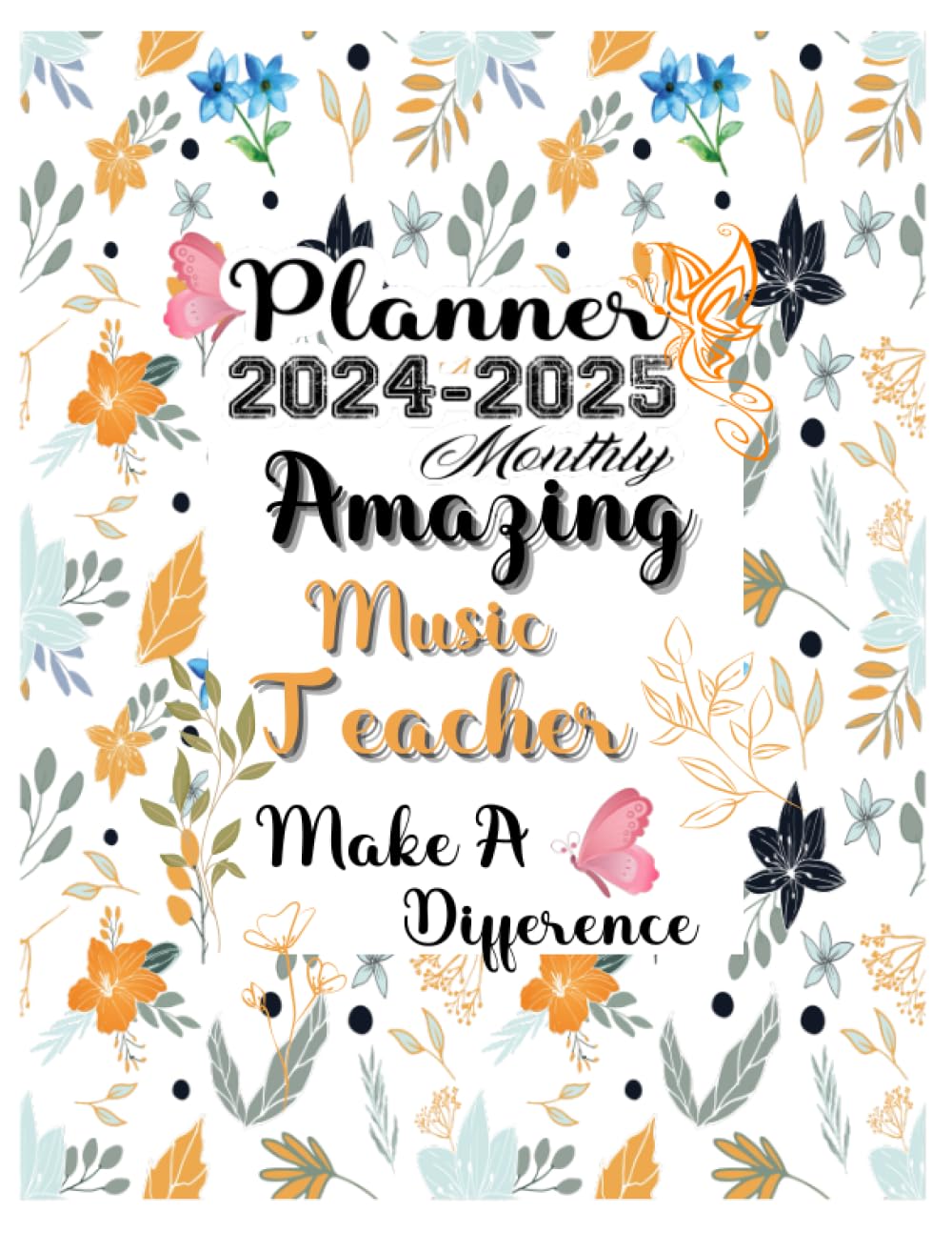 Music Teacher Gift: Planners for Music Teachers: Two (2) Years Monthly ...