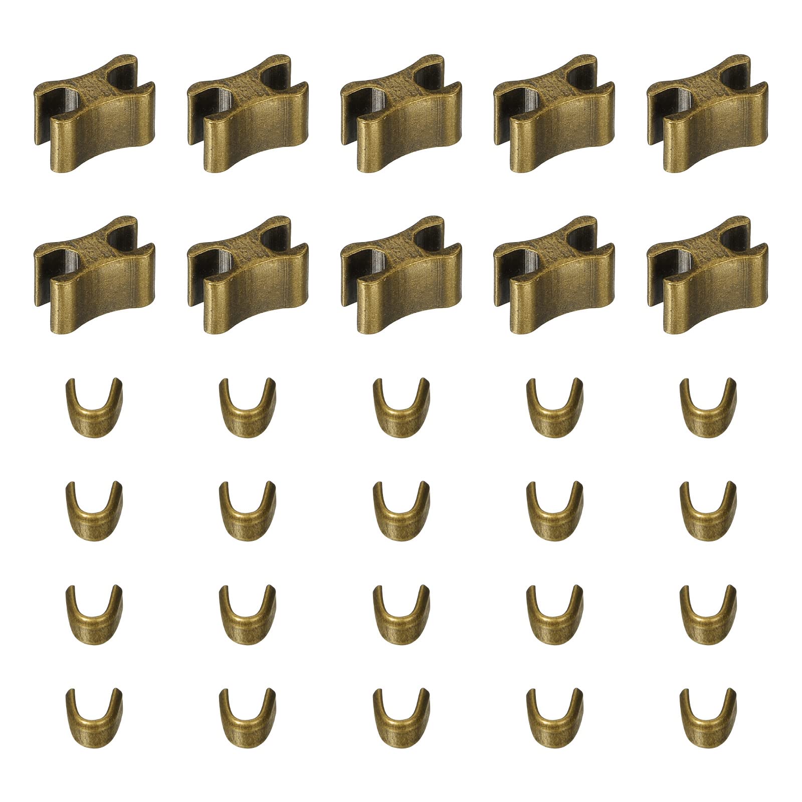 Amazon.com: uxcell 10 Sets Zipper Slider Retainers, #5 Top Stoppers ...
