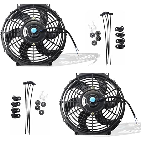 Amazon.com: 10" inch Slim Fan Push Pull Electric Radiator Cooling Fans ...
