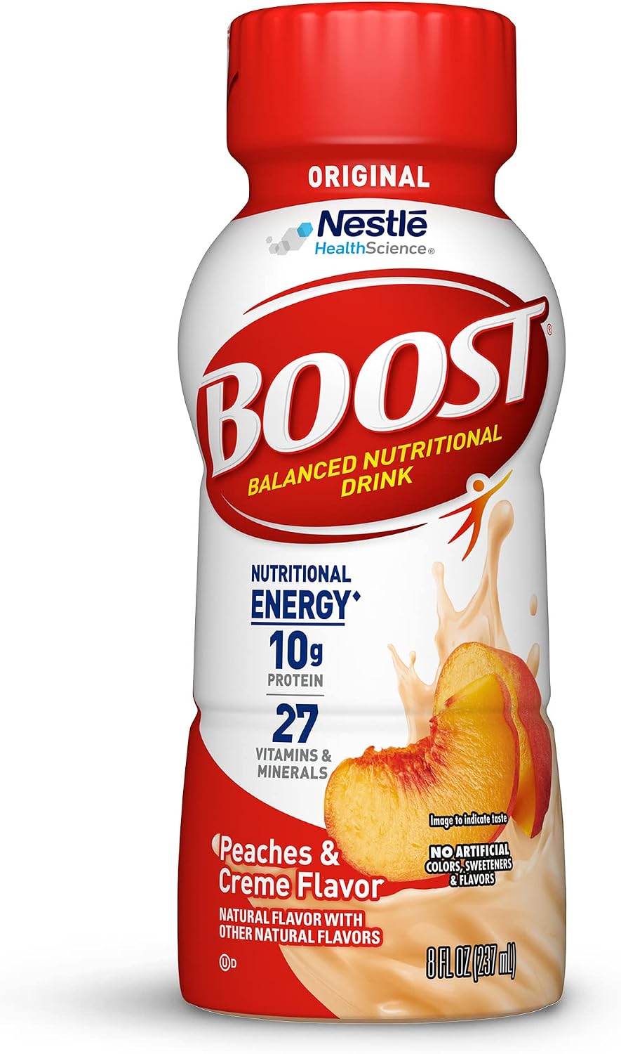 Amazon.com : BOOST Original Nutritional Drink, Peaches & Cream, 8 fl oz ...